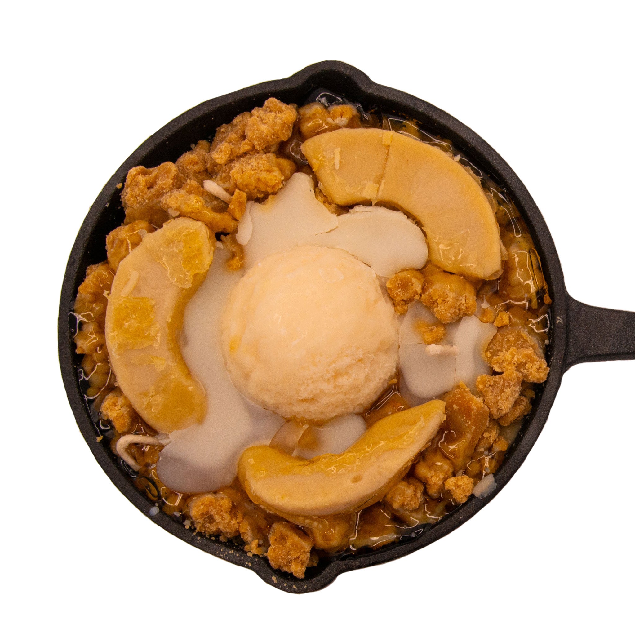 Skillet Dessert Candle (Peach ,Apple Warm, Fruity Scent for Cozy Vibes ...